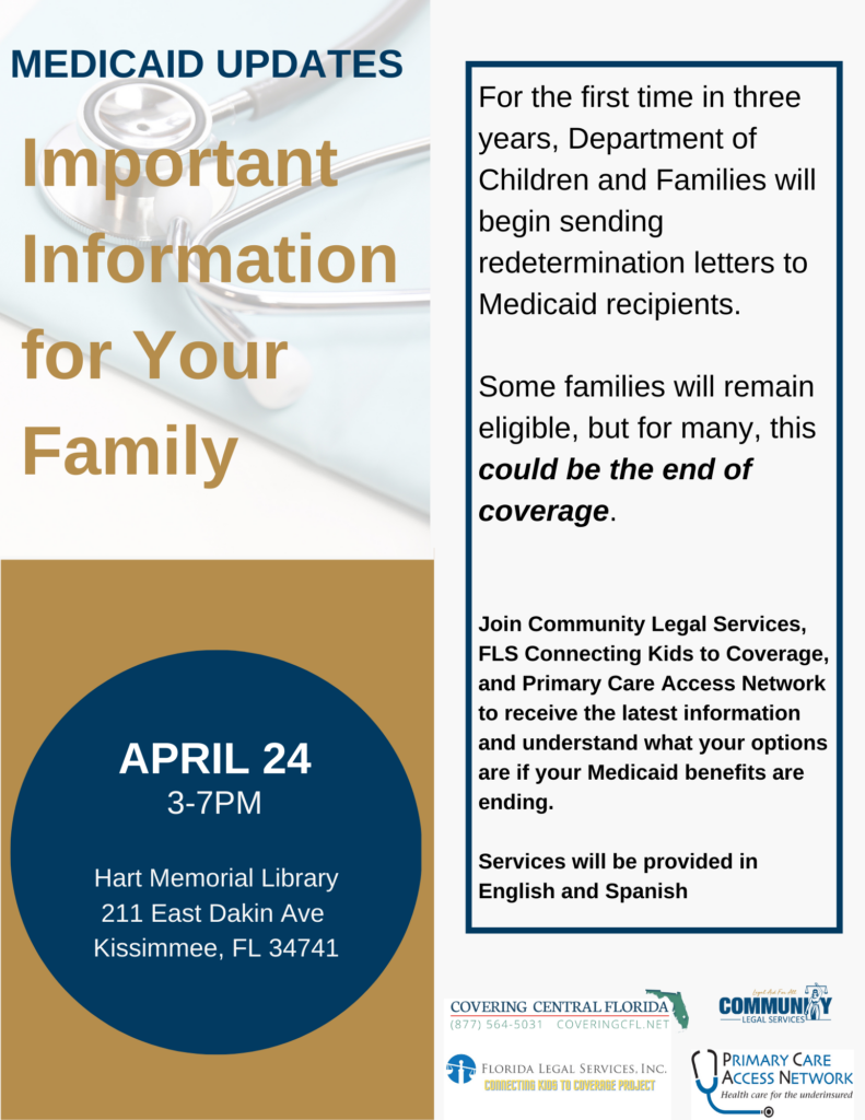 Medicaid Unwinding - Community Legal Services